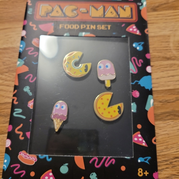 Jewelry | Pacman Food Pin Set | Poshmark
